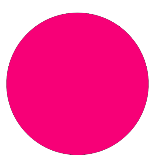 Blank Fluorescent Pink Circle Labels