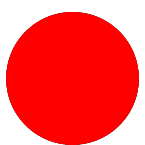 Blank Fluorescent Red Circle Labels
