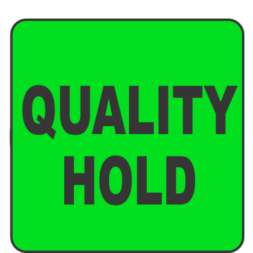 Quality Hold Fluorescent Circle or Square Labels